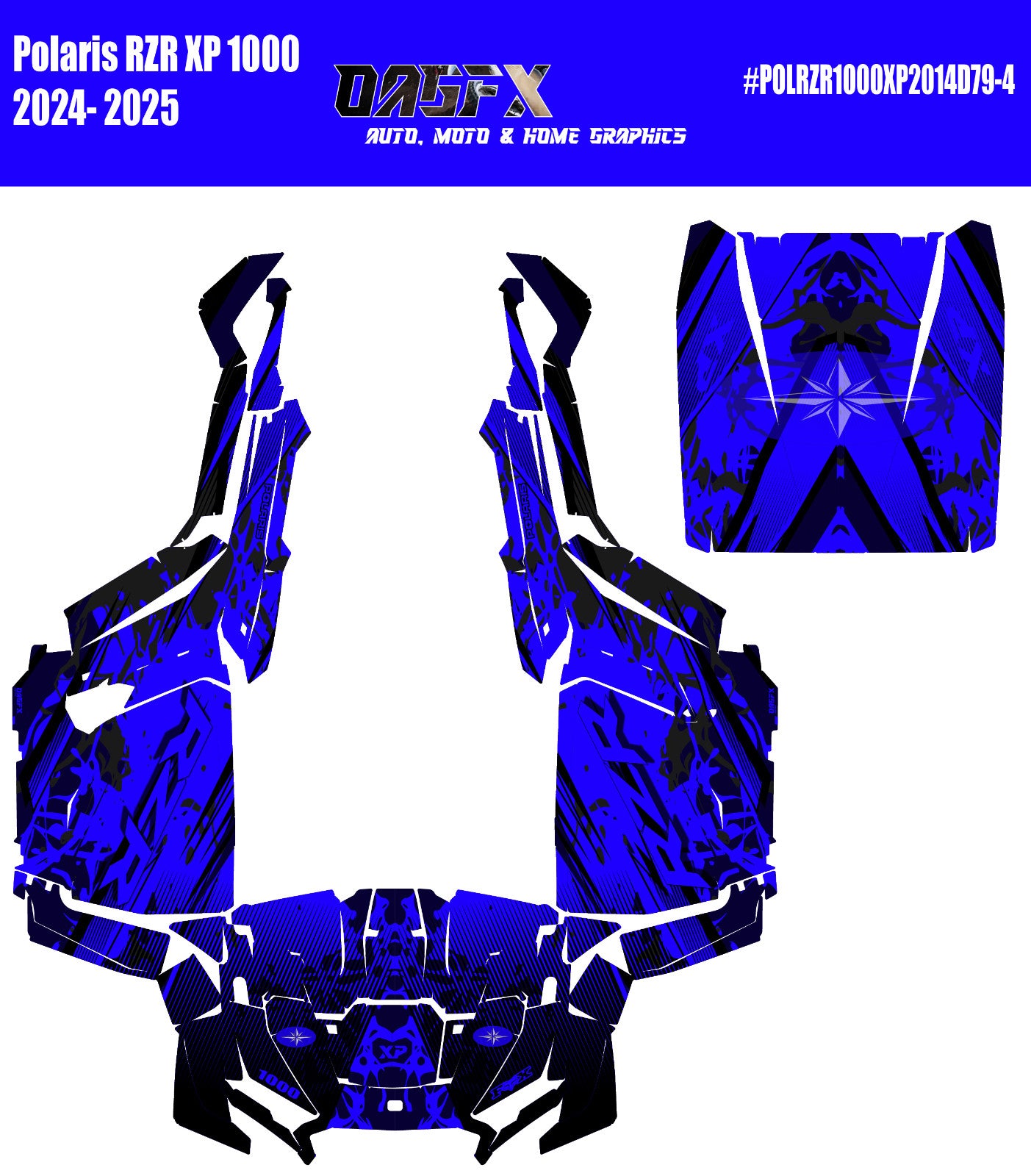 2024-2025 Polaris RZR XP 1000 Graphics Kit D79-4 OAGFX