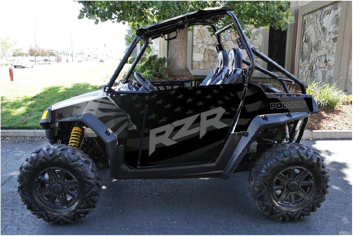 2007 - 2010 Polaris RZR 800 Graphics Kit D69-1 USA Flag – OAGFX