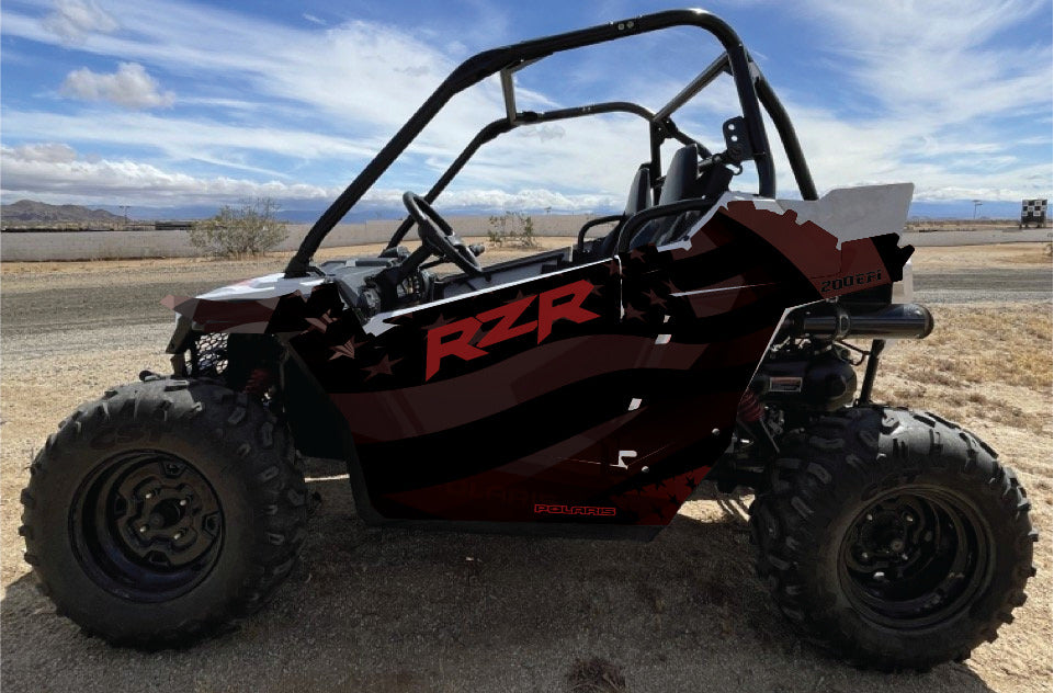 2021-2025 Polaris RZR 200 EFI UTV Graphics Kit D69-2 USA – OAGFX