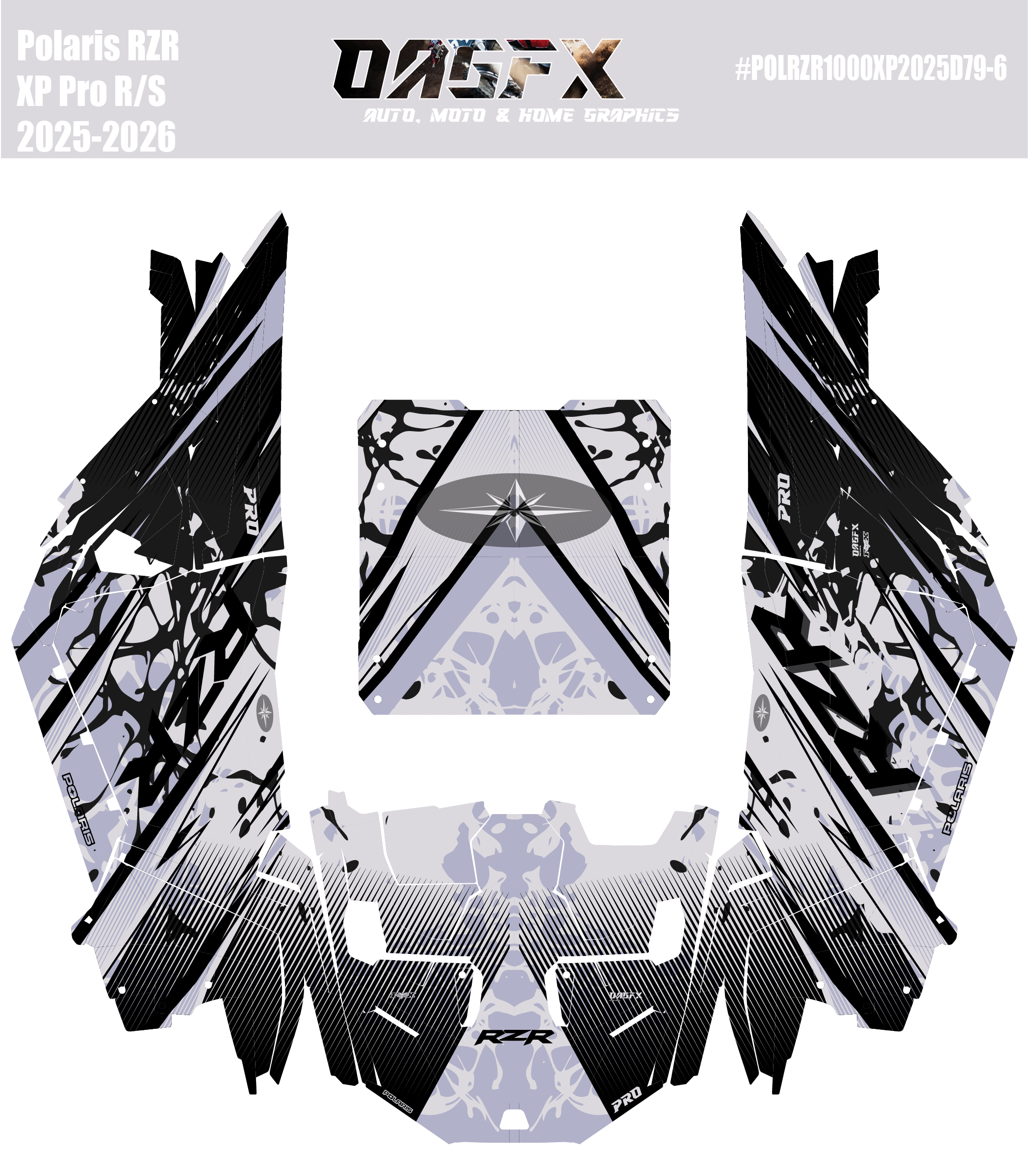 2025-2026 Polaris RZR Pro XP/Pro R/ Pro S Graphics Kit D79-6 – OAGFX