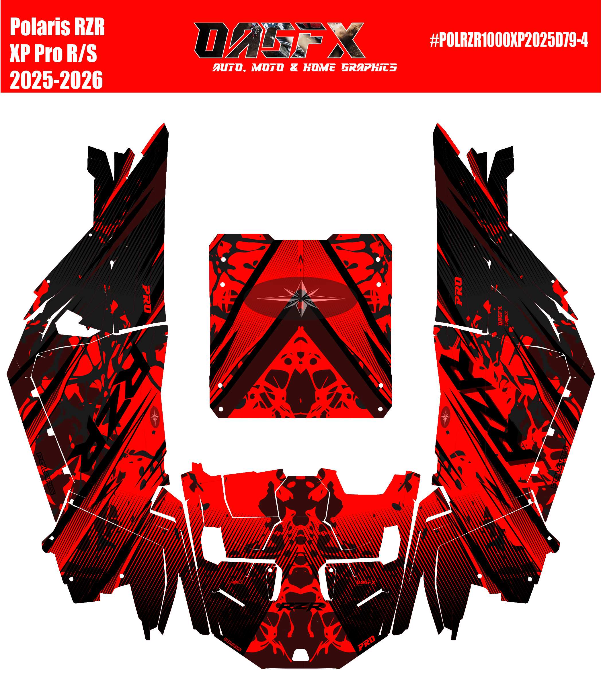 2025-2026 Polaris RZR Pro XP/Pro R/ Pro S Graphics Kit D79-4 – OAGFX